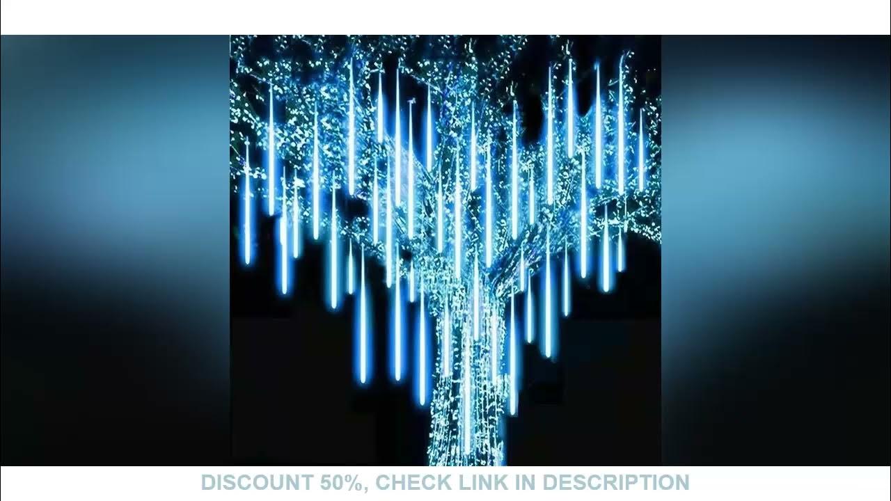 30cm /50cm Waterproof Meteor Shower Rain 8 Tube LED String Lights For ...