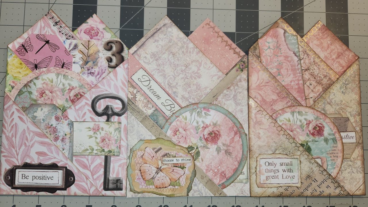 5-Hole Pocket Assembly and Decoration using Stamperia DREAM / Inspired ...