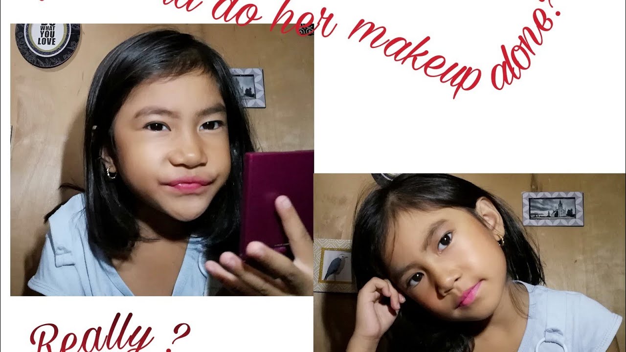 BEAUTY VLOGGER WANNA BE| make up tutorial by a 7 years old kid - YouTube