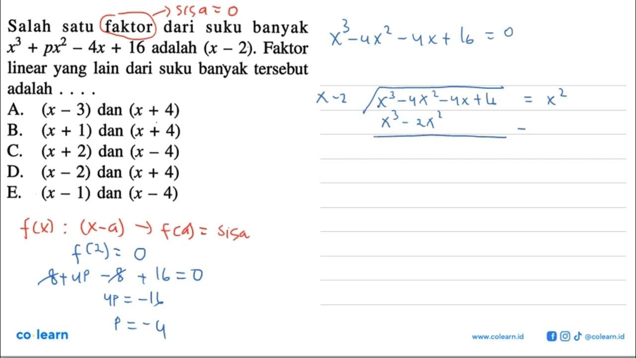 salah-faktor-dari-suku-banyak-satu-x-3-px-2-4x-16-adalah-x-2-faktor