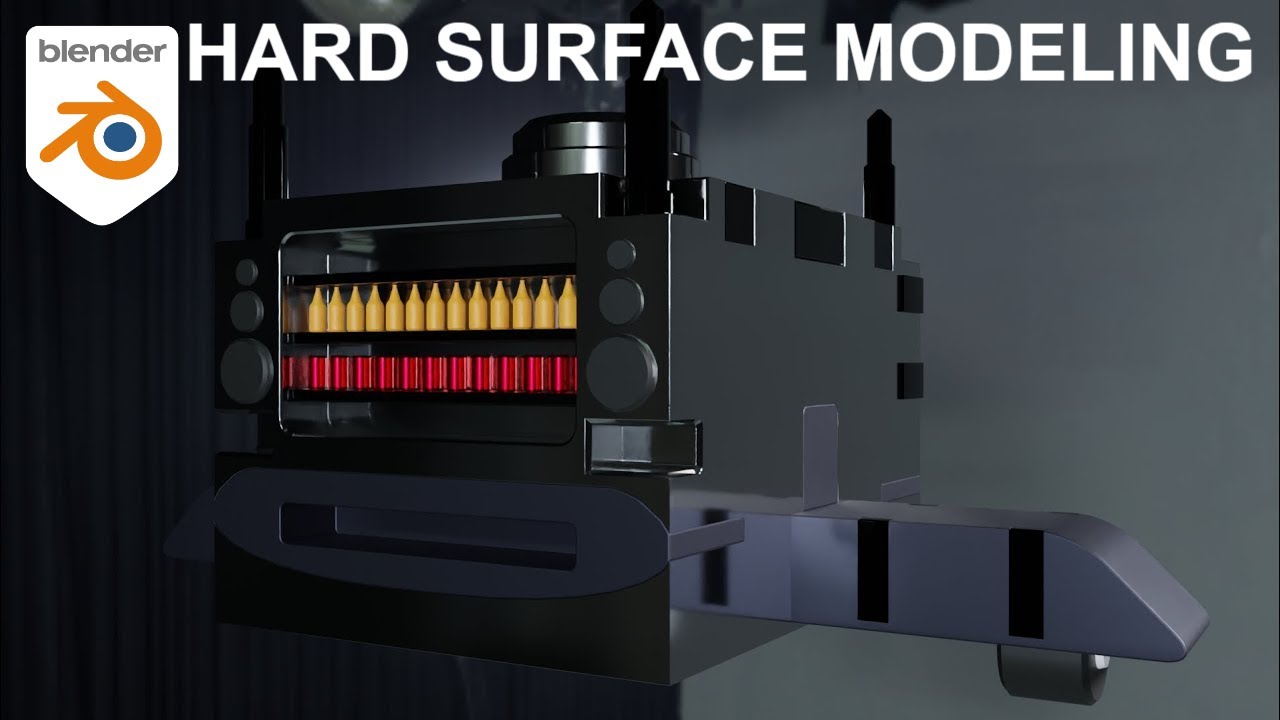 Hard Surface Modeling Blender Part 2- Final Result - YouTube