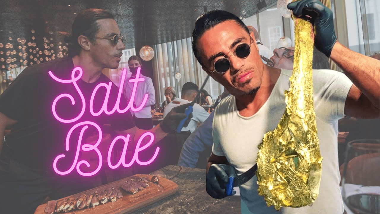 Salt Bae & Famous Friends Eat Gold Food in Dubai - YouTube
