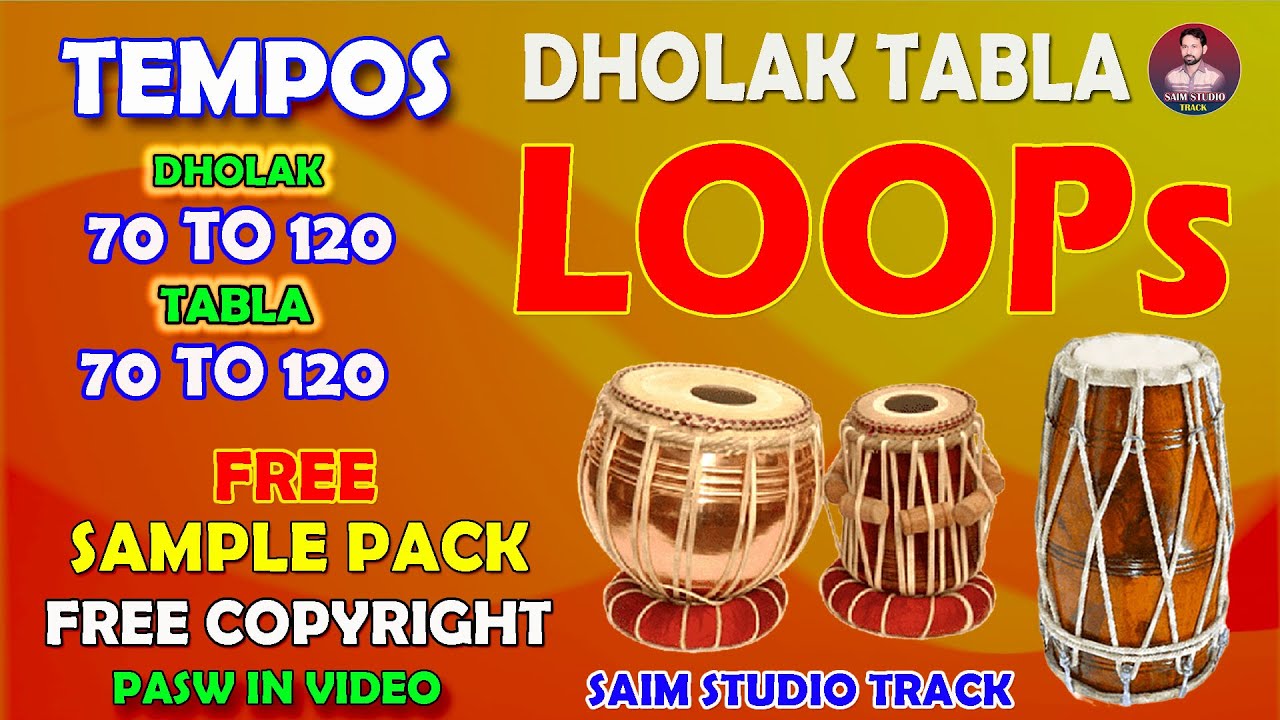 Free Dholak Tabla Loops | New Tabla Loops 2024 | Free Download Sample ...