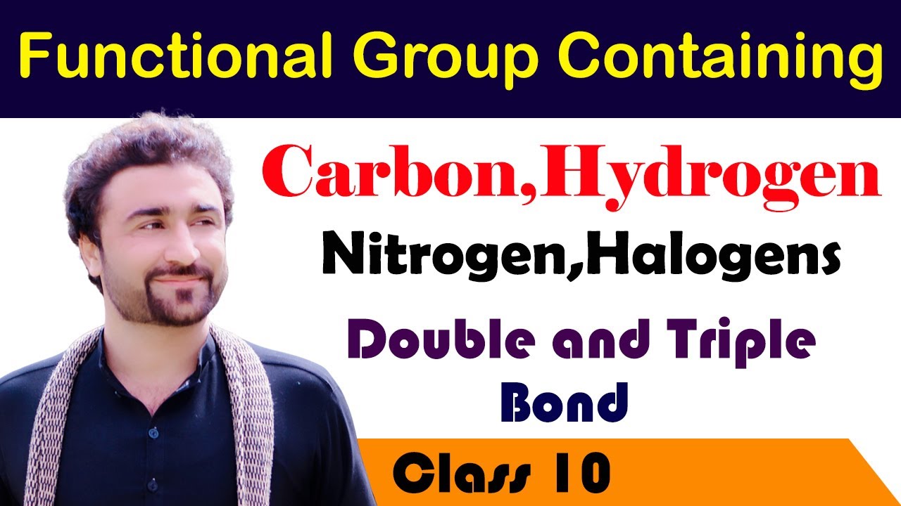 Functional Group Containing Carbon Hydrogen and Nitrogen || Halogens ...