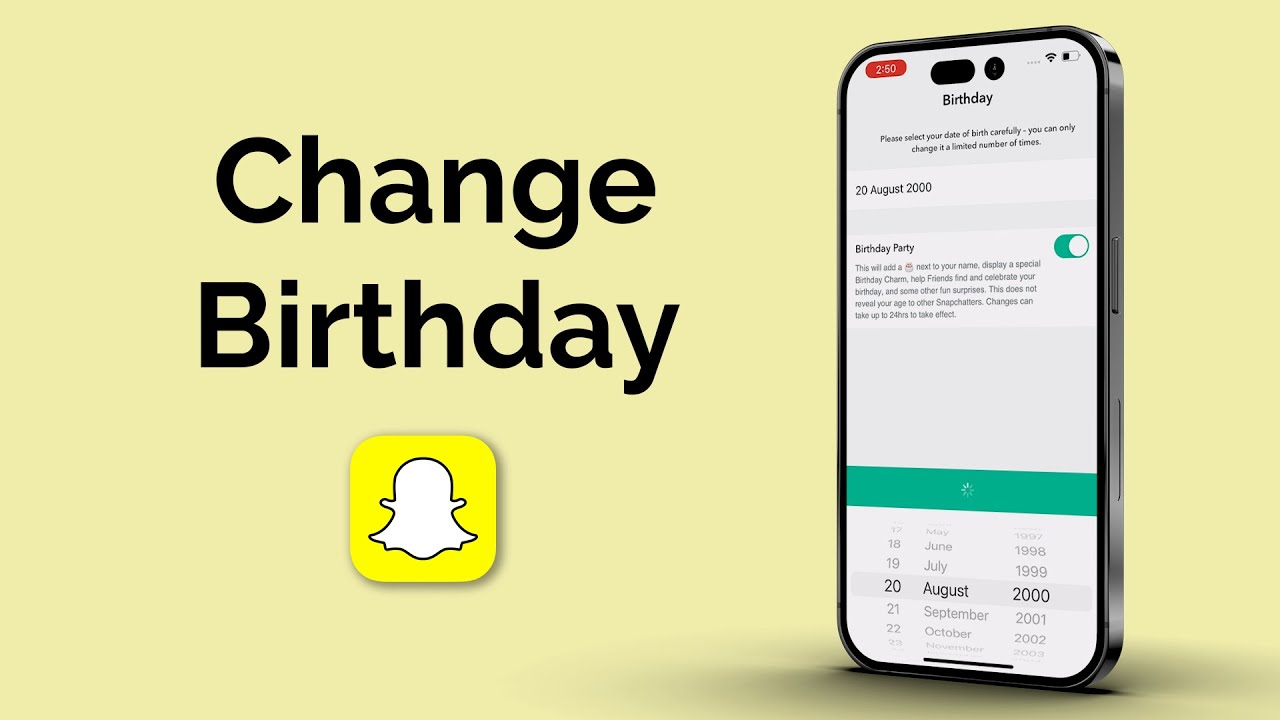 How Do I Change My Birthday On Snapchat YouTube How Do I Change My Birthday On Snapchat YouTube