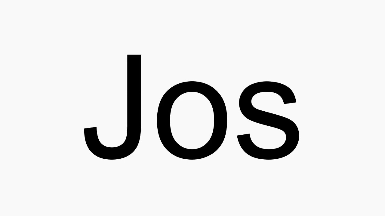 How to pronounce Jos - YouTube