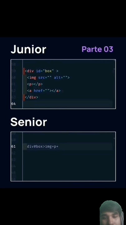 junior vs senior developer html tag shortcut| which you are? #coding #css #html - YouTube