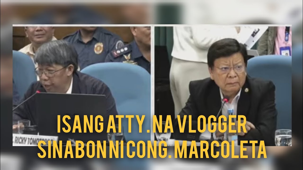 interpolation ni cong. marcoleta sa isang atty. na vlogger. #duterte # ...