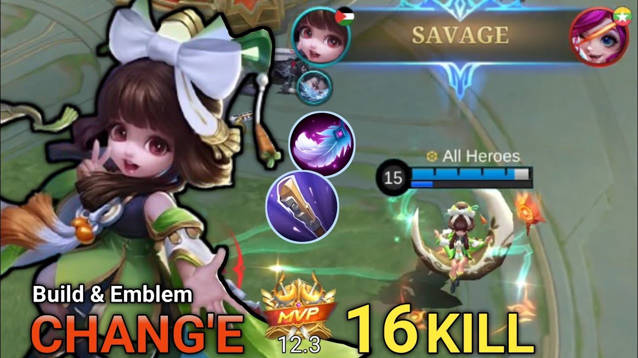 16 Kills + SAVAGE! Chang'e Brutal Attack Speed Build - Build Top 1 ...