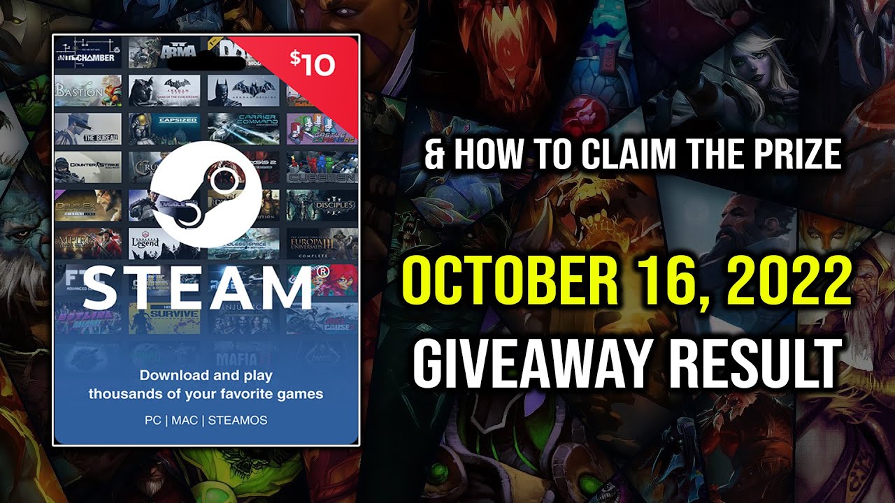 October 16, 2022 Giveaway Result & How to Claim the Prize For the ...
