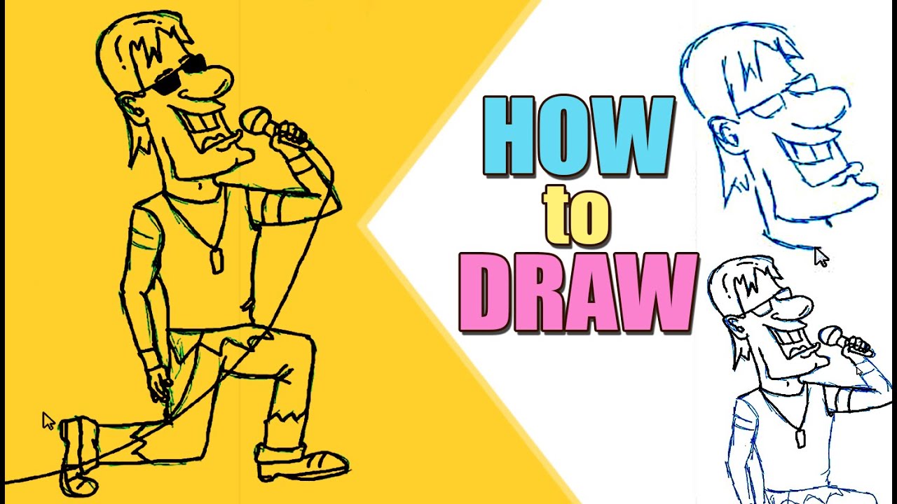 Teaching Children to Draw:How To Draw a Singer - YouTube