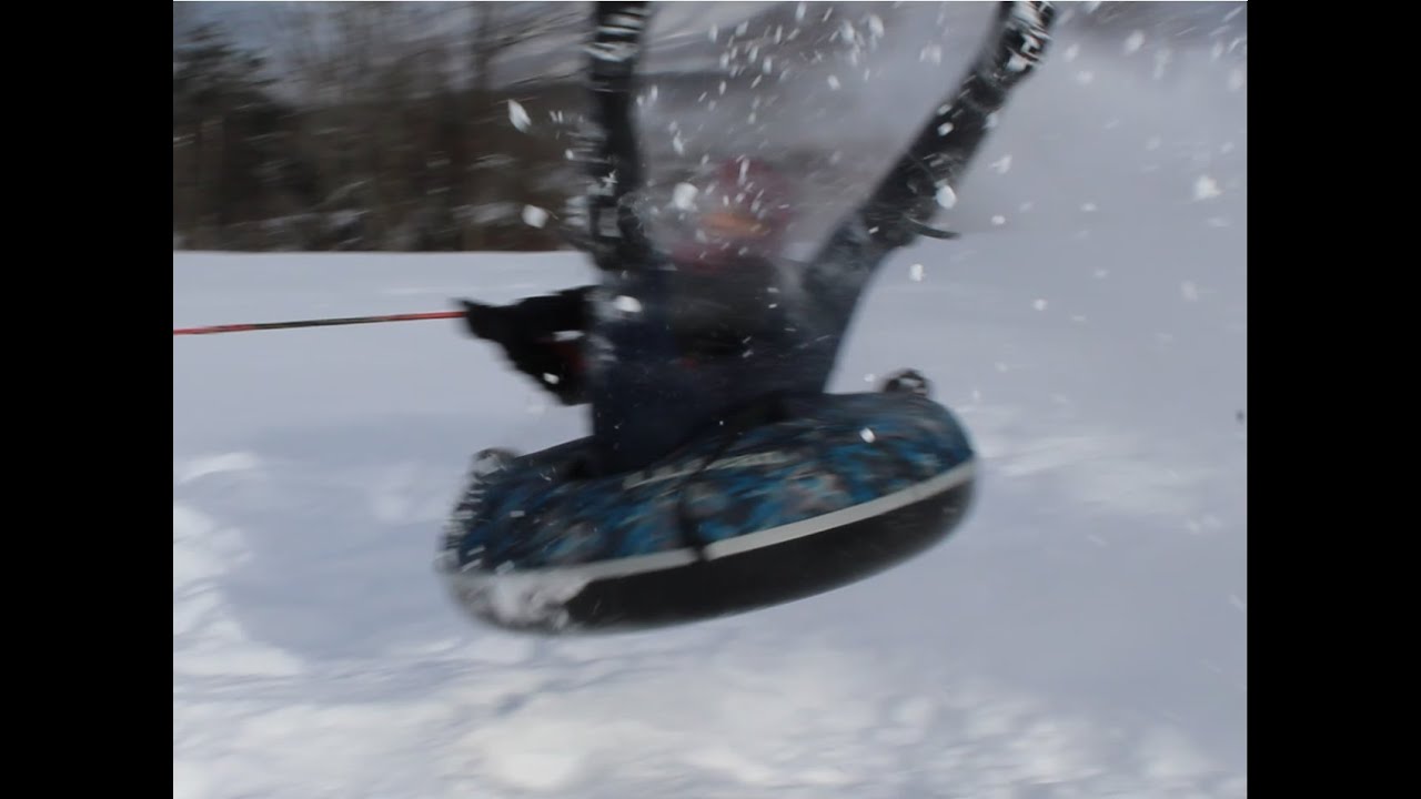 Snow Tubing Wake Cable Launch - YouTube