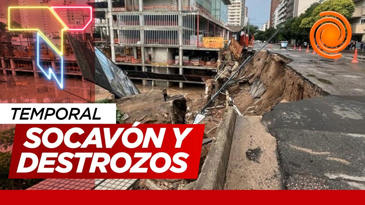IMPRESIONANTE desmoronamiento sobre la Av. Vélez Sarsfiel: cuáles ...