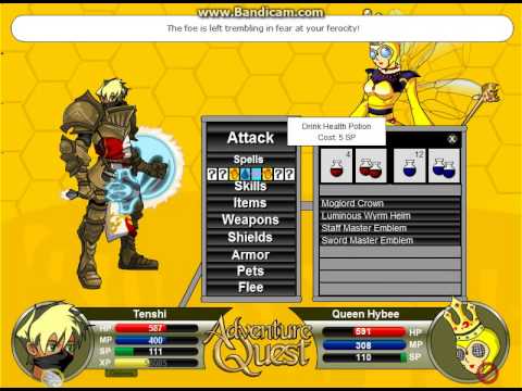 ADVENTURE QUEST- QUEEN BEE QUEST PART 2 BOSS - YouTube