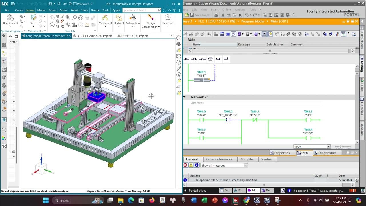 NX MCD simulation and TIA control - YouTube