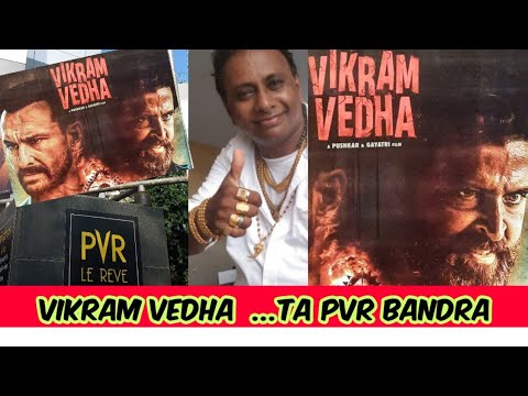 VIKRAM VEDHA AT BANDRA'S PVR - YouTube