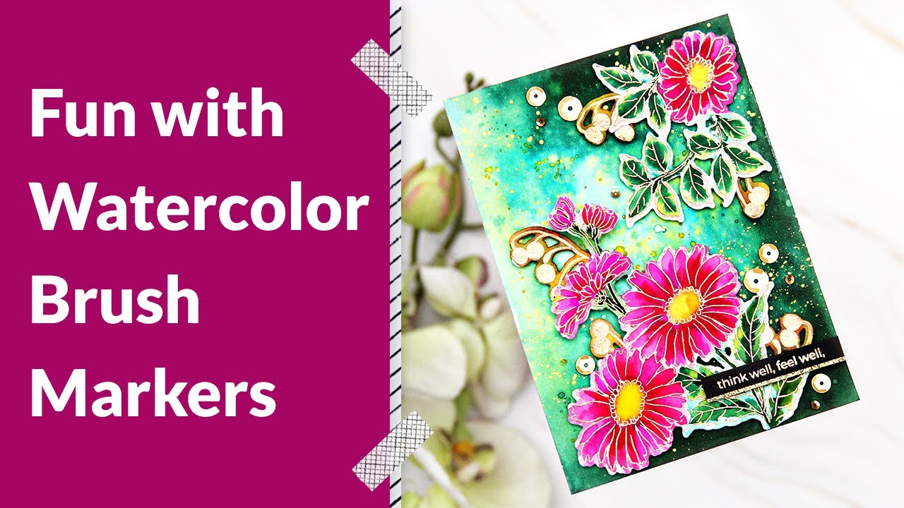 Fun with Watercolor Brush Markers - YouTube