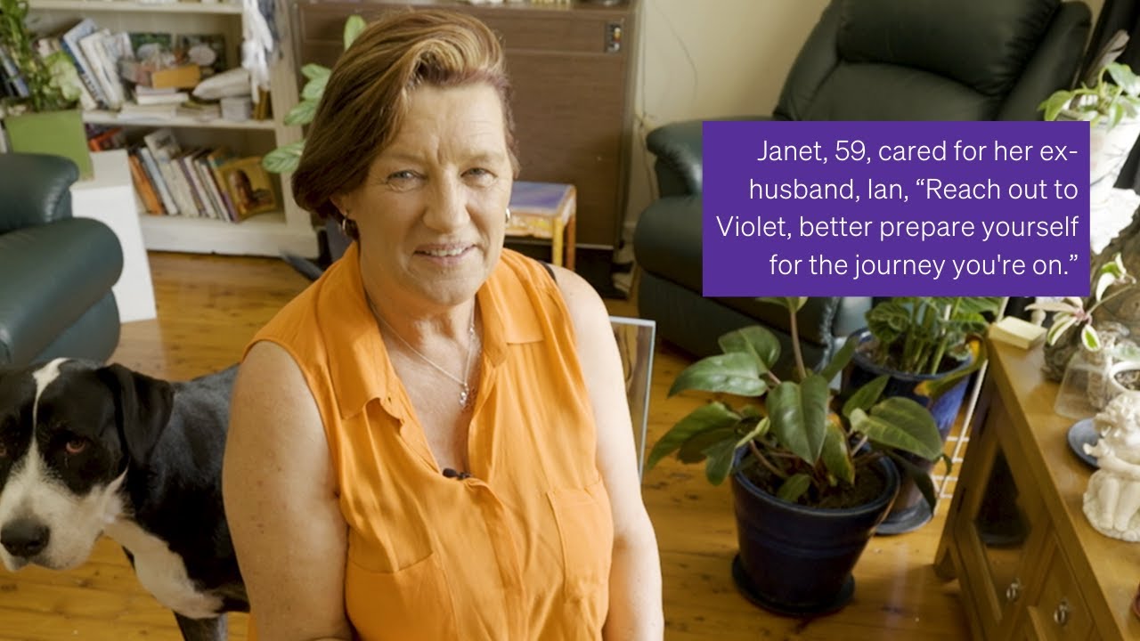 Janet, shares how Violet helped her as she cared for her ex-husband ...