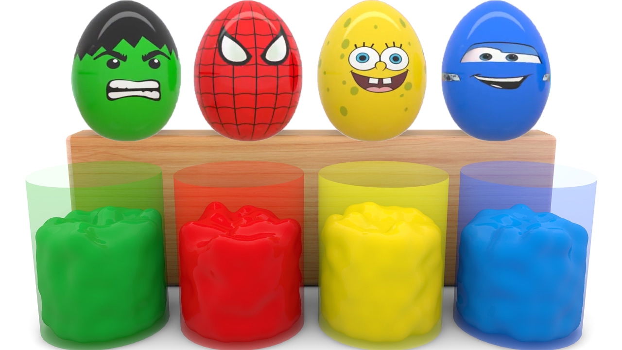 Learn Colors with Surprise Eggs 3D for Kids Toddlers - Learning Video ...