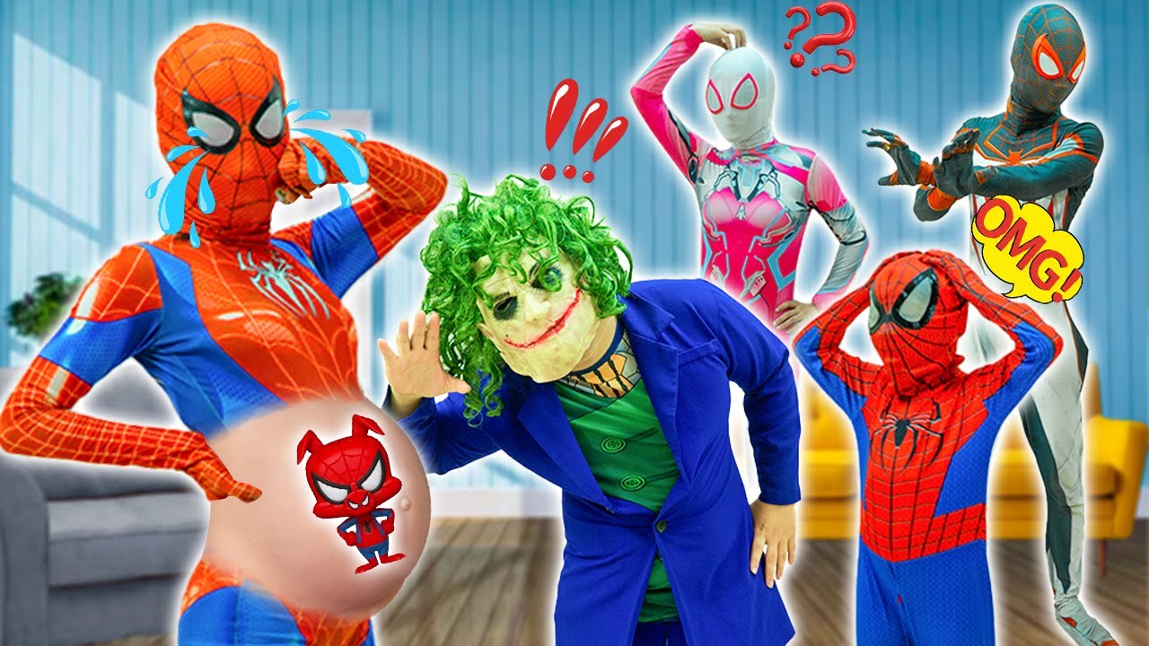 TEAM SPIDER-MAN vs BAD GUY TEAM | SPIDER MAN & Spider-Girl pregnant Rescue KID SPIDER MAN ...