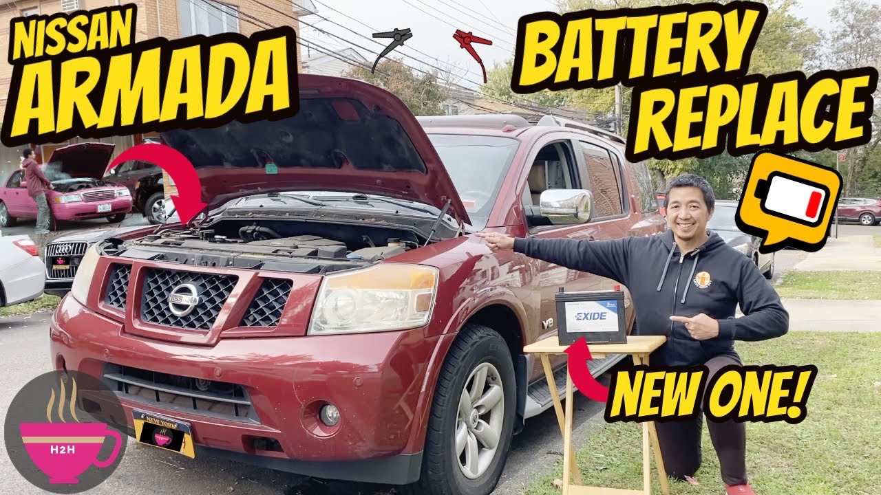 How to: Battery Replace 2008 Nissan Armada SE (24F / 24F AGM) - YouTube
