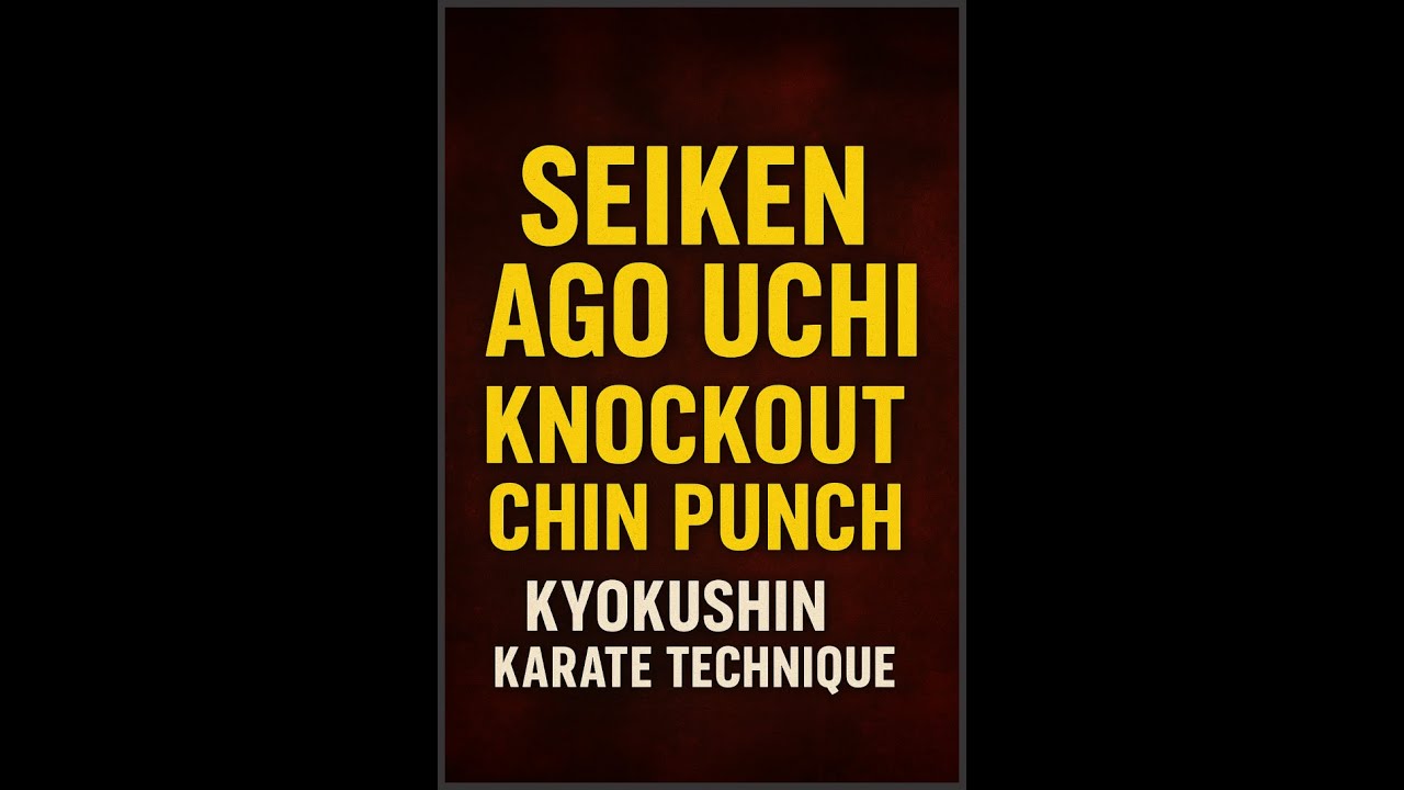 Kyokushin Seiken Ago Uchi | Knockout Punch | Kyokushin Karate Training ...