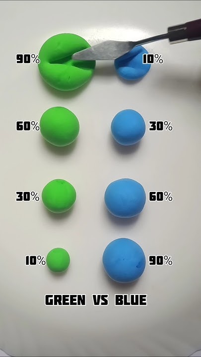 Green Vs Blue, Most Satisfying colour Mix! #color theory#youtube short ...