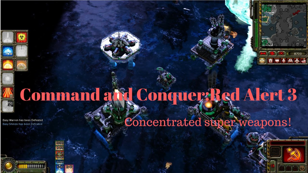 Command and Conquer Red Alert 3: Concentrated super weapons - YouTube