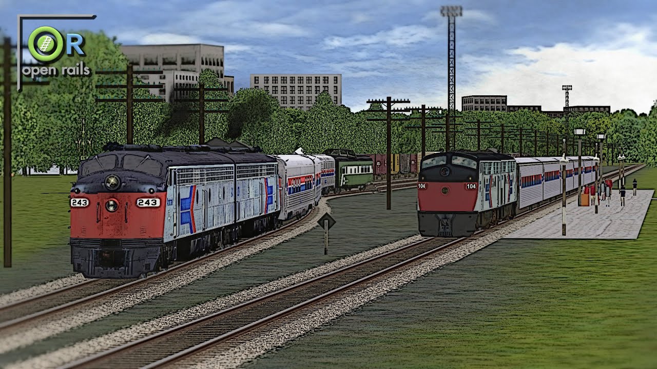 Open Rails - 1974 Amtrak James Whitcomb Riley #51 (Hammond - Chicago ...