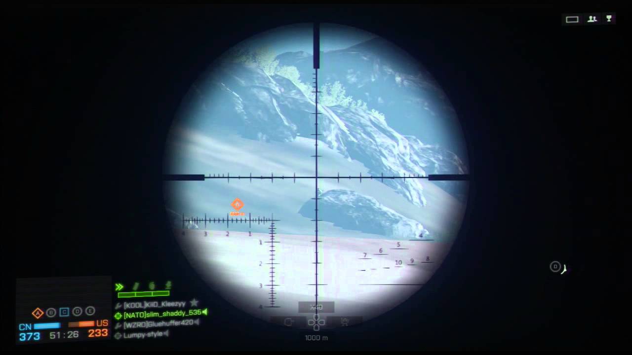 BF4 | 1,045m Headshot | SRR-61 40x Scope - YouTube