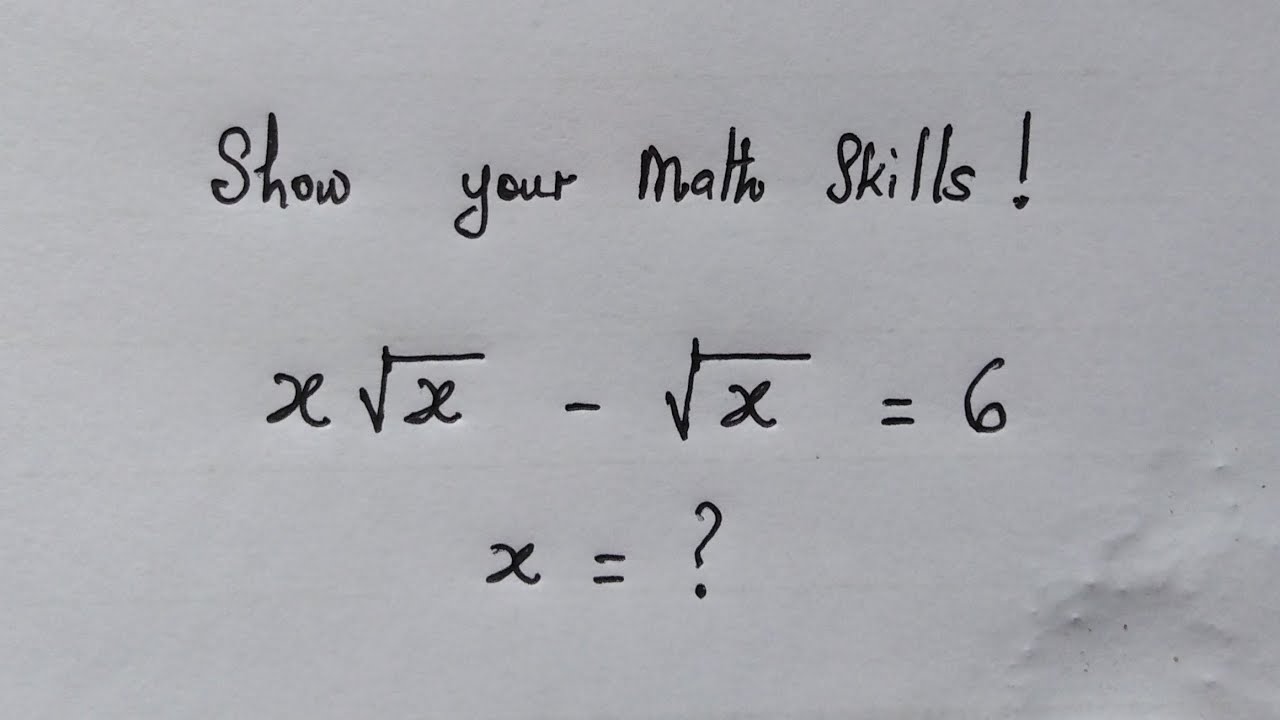 India | Nice Olympiad Math Question | Can you solve ? - YouTube