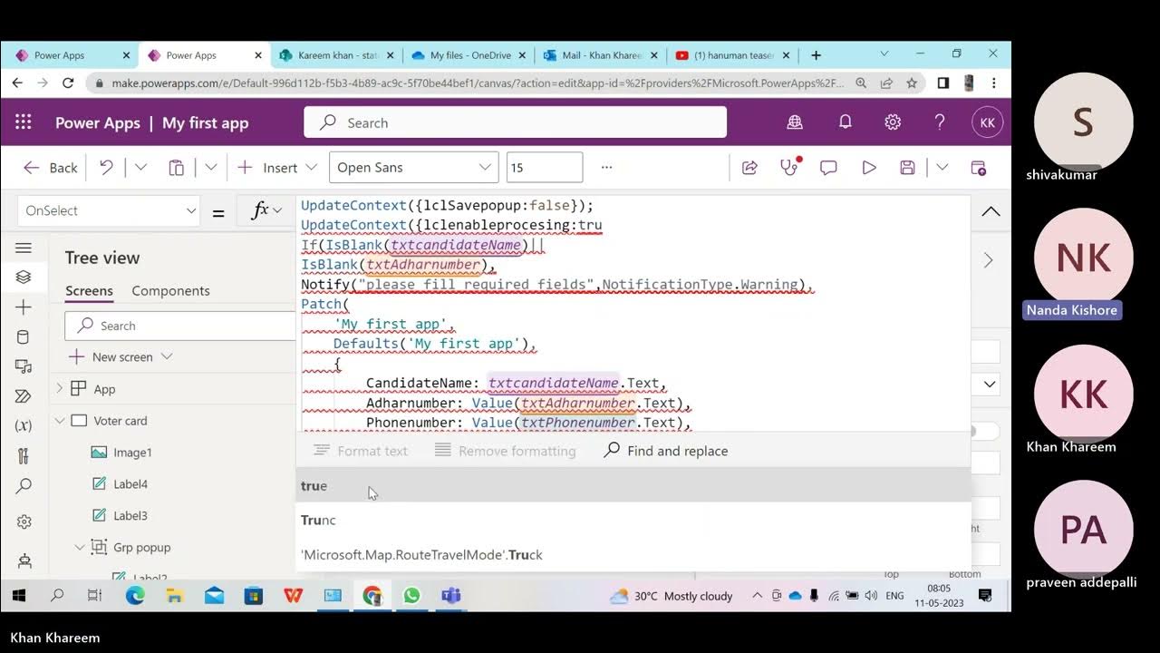 PowerApps Class Day4|| GIF'S || ERROR HANDLING FUNCTION IN POWERAPPS - YouTube