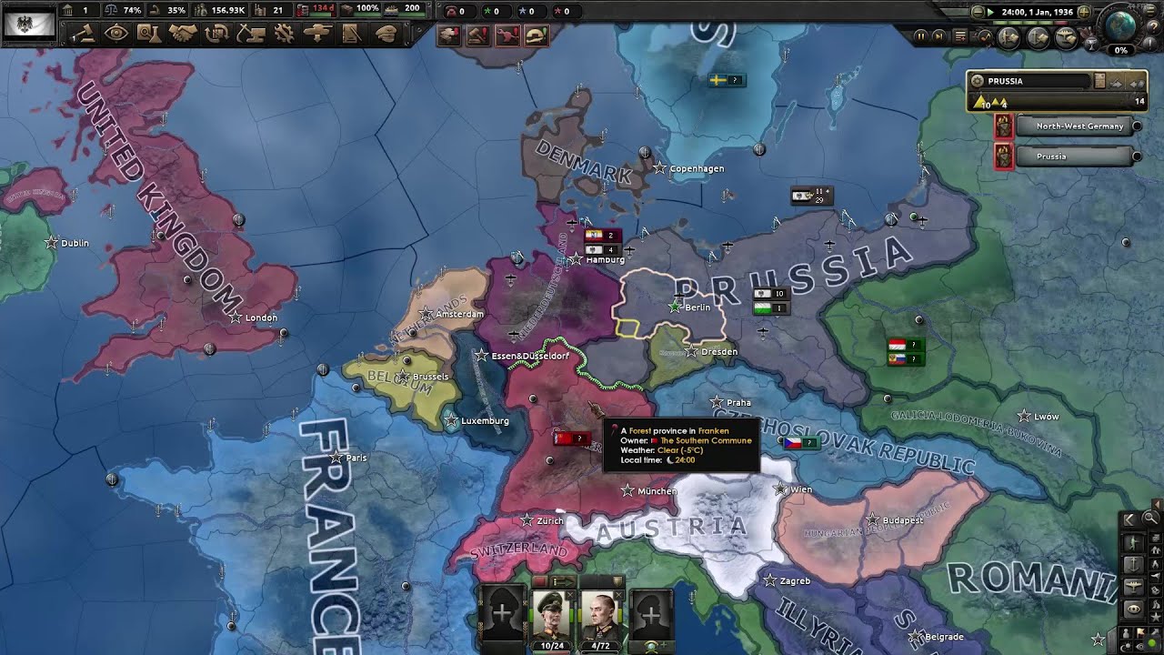 HOI4 - In the Name of the Tsar - German Reich Timelapse - YouTube