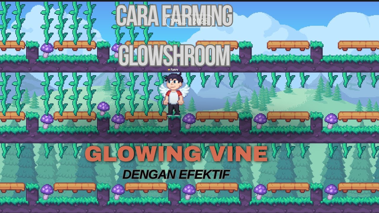 cara farming glowshroom dan glowing vine secara efektif #crystalrealms ...
