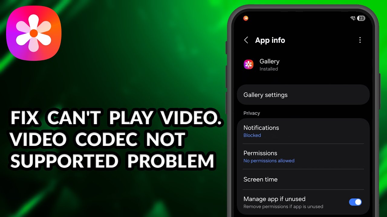 How To Fix Can't Play Video. Video Codec Not Supported Problem - YouTube