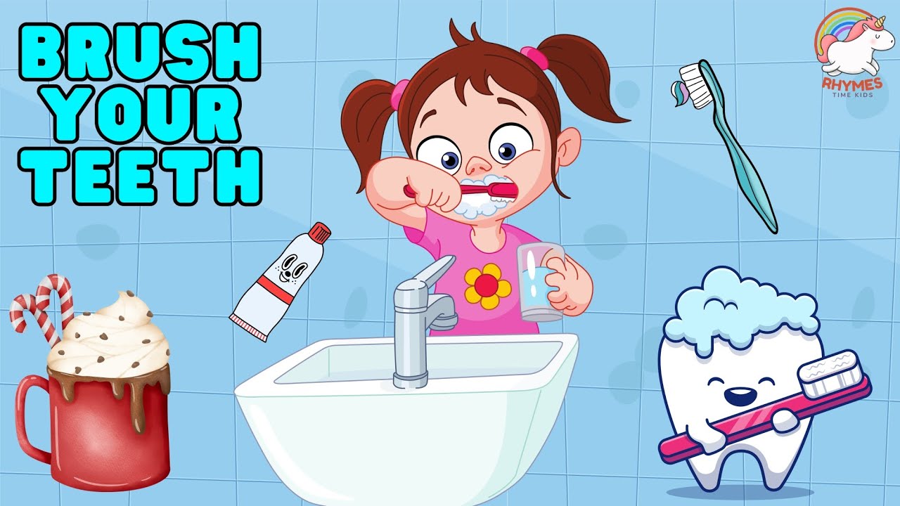 Brush Your Teeth | Tooth Brushing Song for Kids | Rhymes Time Kids ...