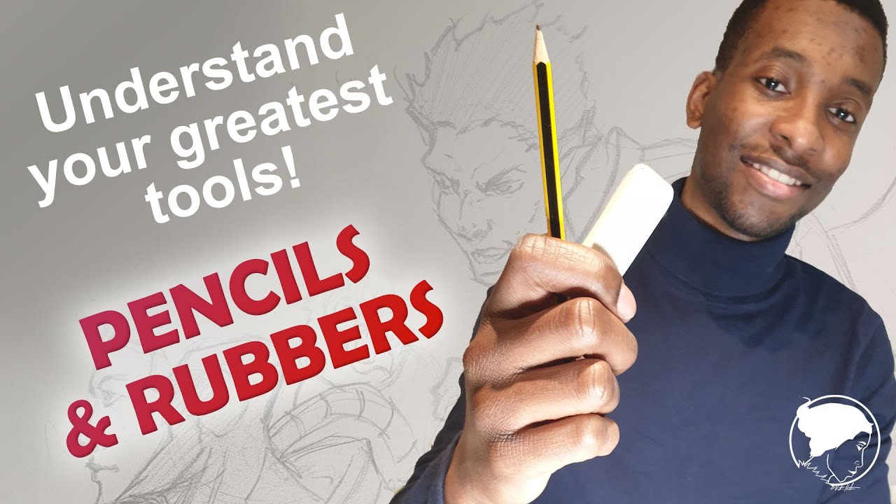Art Lesson 1: Understanding the Pencil and Rubber/Eraser - YouTube