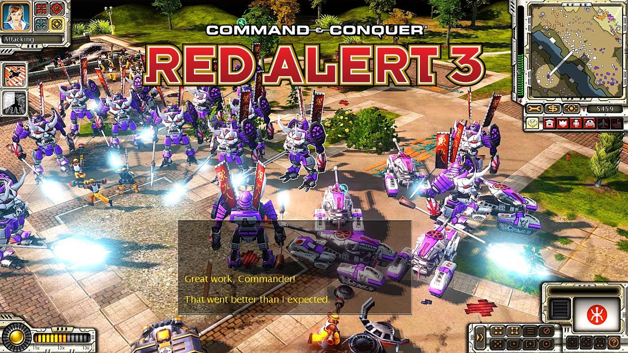 Red Alert 3 Corona MOD Rising Sun in PVE Map | Massive Steel Ronin in ...