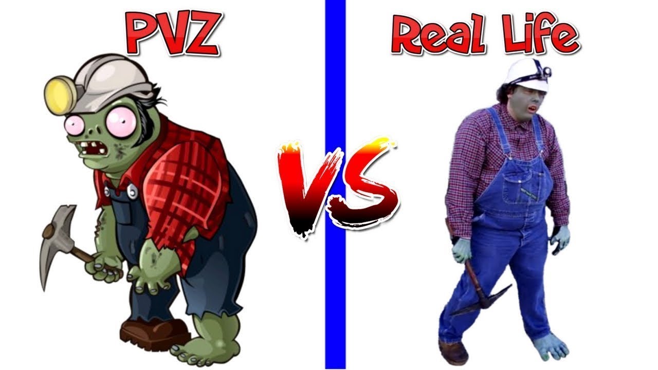Plants Vs Zombies Every Zombies PVZ 2 in Real Life - YouTube