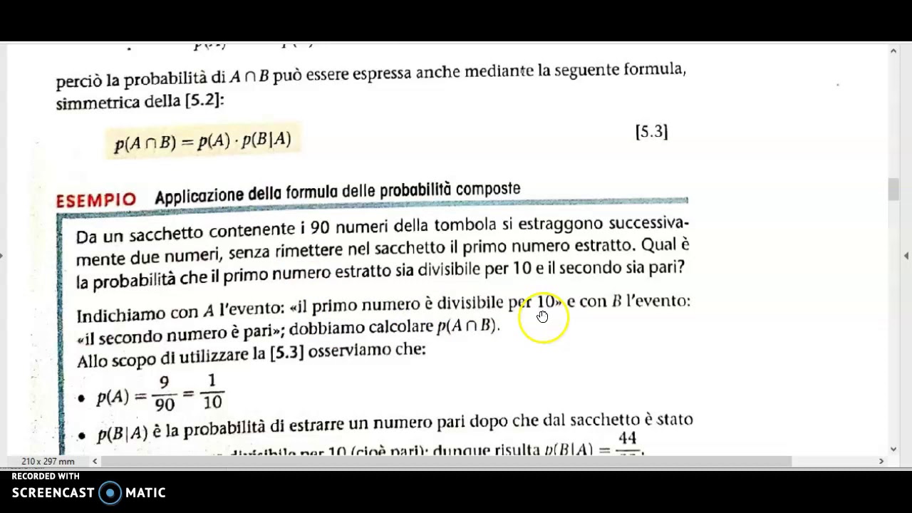 Formula delle probabilità composte - YouTube