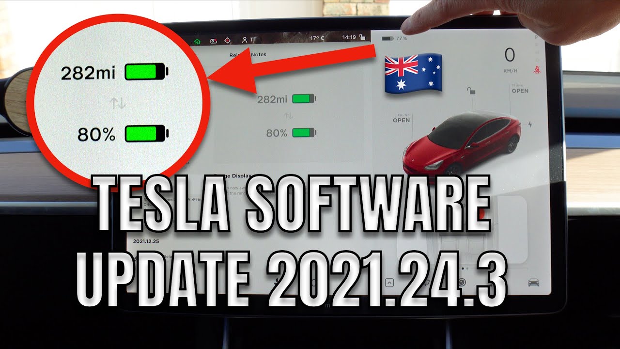 TESLA RANGE DISPLAY UPDATE | TESLA SOFTWARE UPDATE 2021.24.3 MODEL 3 ...