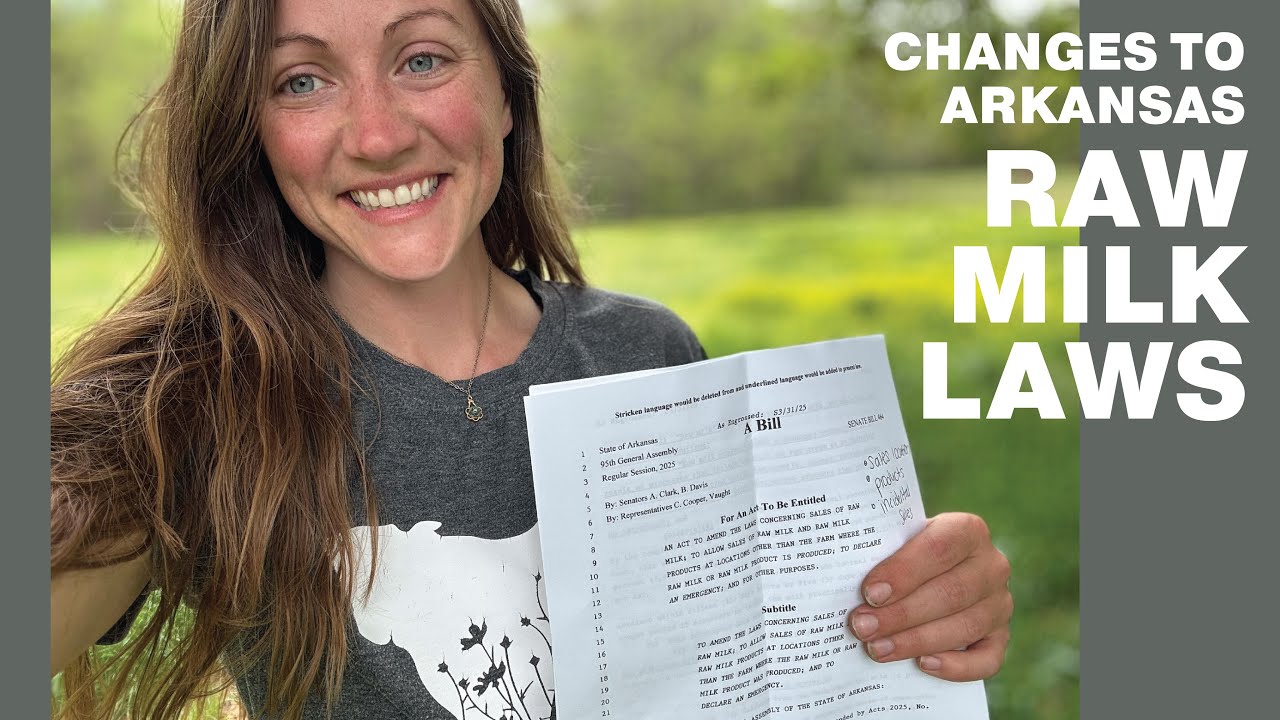 Arkansas Raw Milk Law Changes | Raw Milk Revolution - YouTube