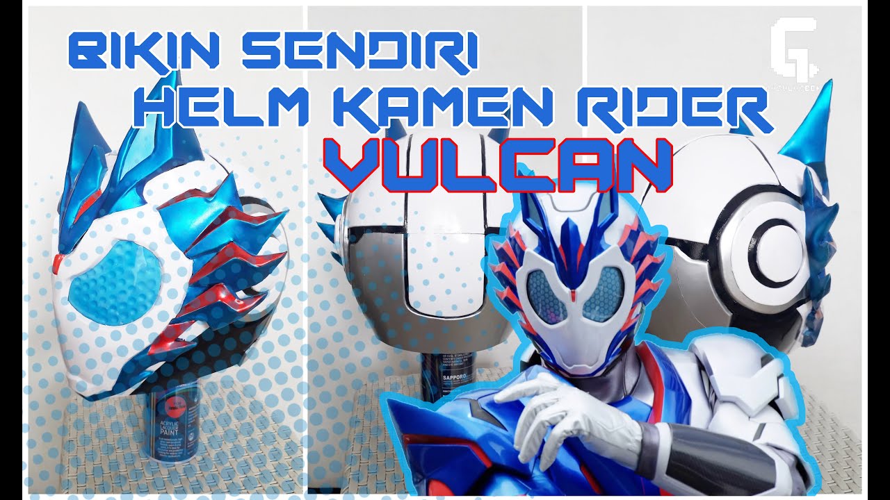 Cara Membuat Helm Kamen Rider Vulcan - YouTube