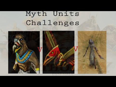 Egyptian Mythical Age Myth Units Challenges - YouTube