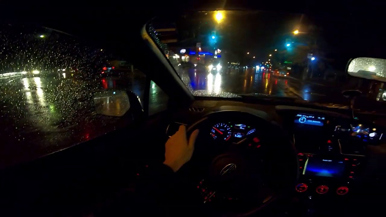 Night Drive in the Rain - YouTube