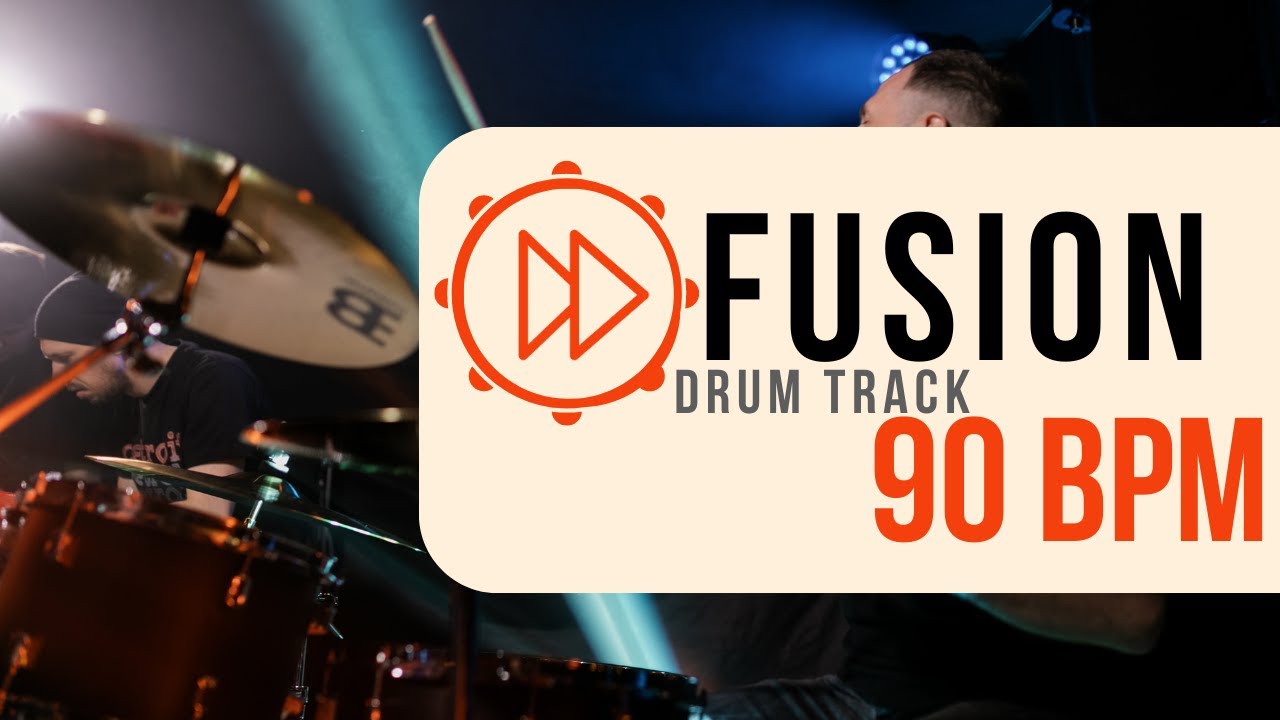 90 bpm | Fusion Drum Beat | Backing Track (#15) - YouTube