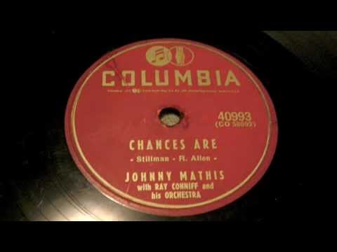 Johnny Mathis - Chances Are 78 rpm! - YouTube