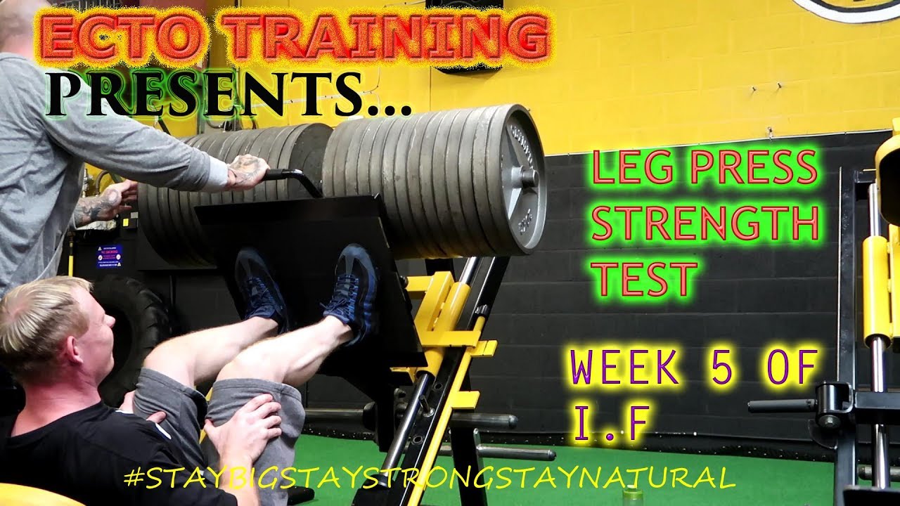 Leg strength test week 5 of I.F - YouTube