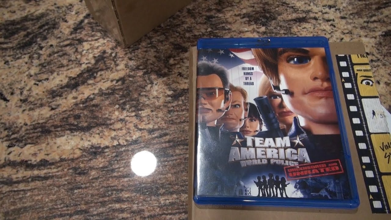 Team America World Police Shout!Factory scratched Blu-ray disc - YouTube