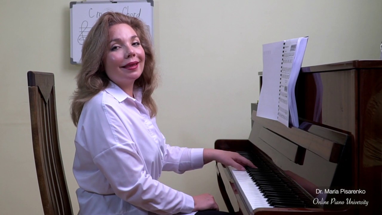 C Major Chord. Beginners Piano Exercises. Dr. Maria (Masha) Pisarenko ...